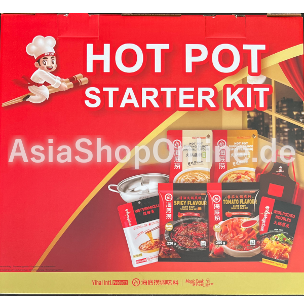 Haidilao Hot Pot Starterpaket – 1 Set | Komplettset mit Topf, Brühen ...