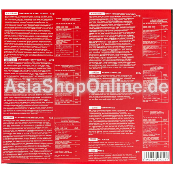 Haidilao Hot Pot Starterpaket – 1 Set | Komplettset mit Topf, Brühen ...